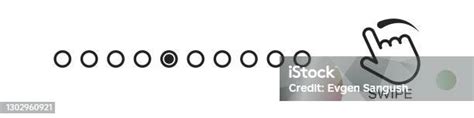 스 와이프 도트 벡터 플릭 플랫 제스처 아이콘 스크롤 기술 간단한 기호 그림 스마트카드에 대한 스톡 벡터 아트 및 기타 이미지