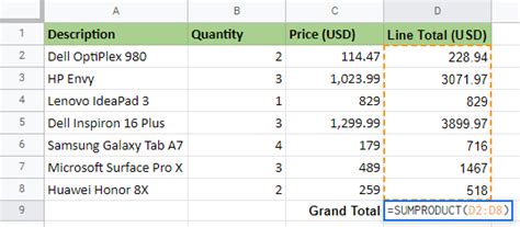 Ways To Sum A Column In Google Sheets Software Accountant