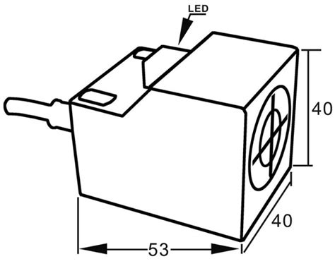 DC 3 Wire Rectangular Inductive Proximity Sensor