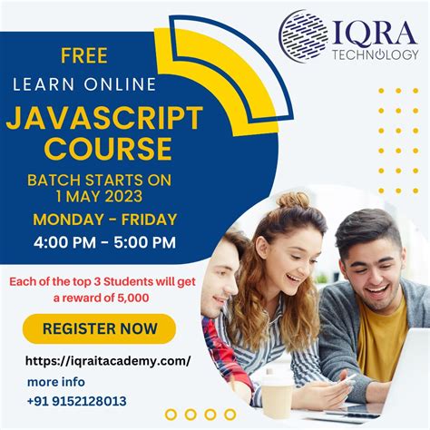 Iqra Technology On Linkedin Javascript Learnjavascript Career Freeonlinecourses
