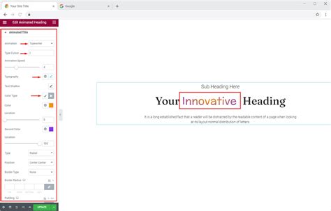 Animated Headline Xpro Addons