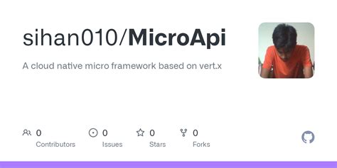 Github Sihan Microapi A Cloud Native Micro Framework Based On Vert X