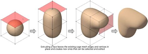 Extruding Faces And Open Edges Of A Subdivision Model