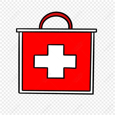 빨간색과 흰색 만화 일러스트 응급 처치 키트 클립 아트하얀 Png 일러스트 무료 다운로드 Lovepik