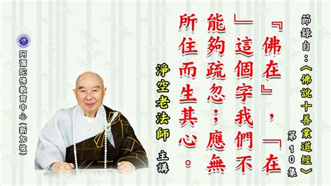 佛说十善业道经佛在在这个字我们不能够疏忽应无所住而生其心 YouTube