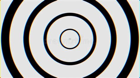 Black And White Seamless Looping Hypnosis Spiral Background Circles Hypnotic Animation Stock