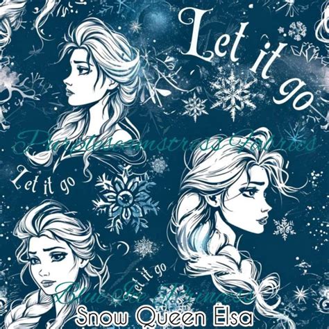 Snow Queen Elsa Cotton Lycra Purpleseamstress Fabric
