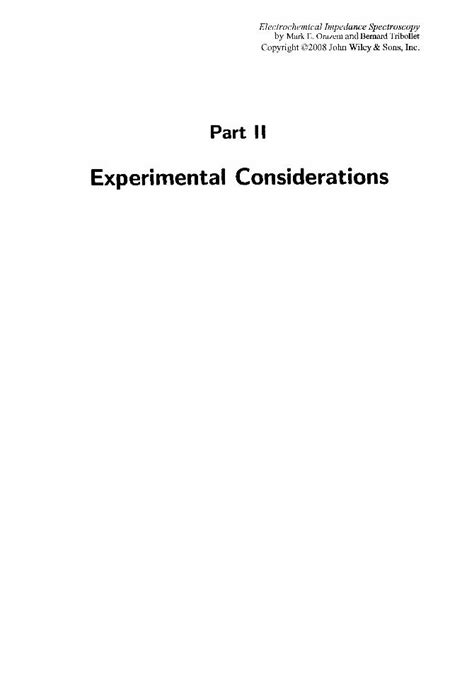 Pdf Electrochemical Impedance Spectroscopy Orazemelectrochemical