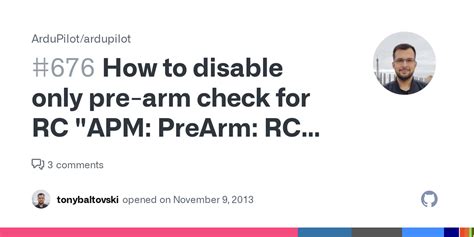 how to disable only pre arm check for rc apm prearm rc not calibrated · issue 676