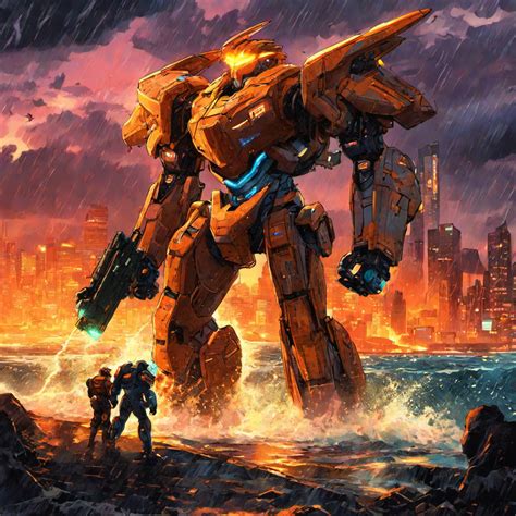 Jaeger Mech In Orange3 By Zealotxdrd On Deviantart