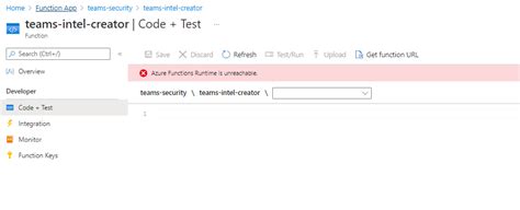 Python Azure Function Runtime Is Unreachable 503 Error Stack Overflow