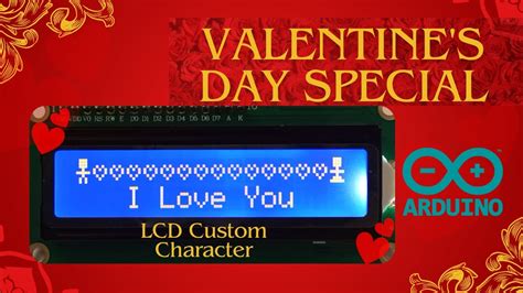 Valentines Day Special Create Custom Lcd Characters With Arduino Uno In Tamil I2c Lcd