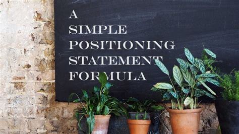Simple Positioning Statement Formula FourTen Creative Digital Marketing