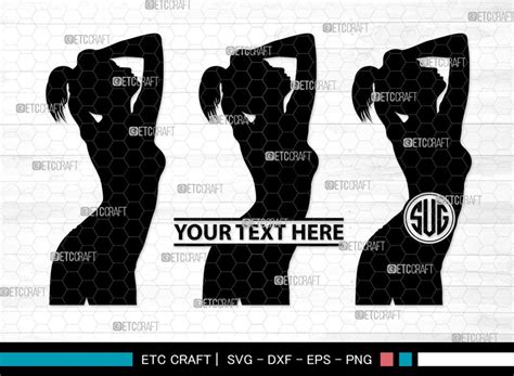 Sexy Woman Monogram Sexy Woman Silhouette Sexy Woman Svg Sexy Lady