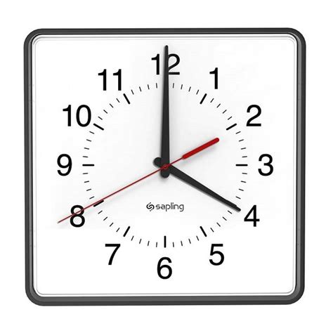 Sapling Sap Series Square Poe Clock Advancenet