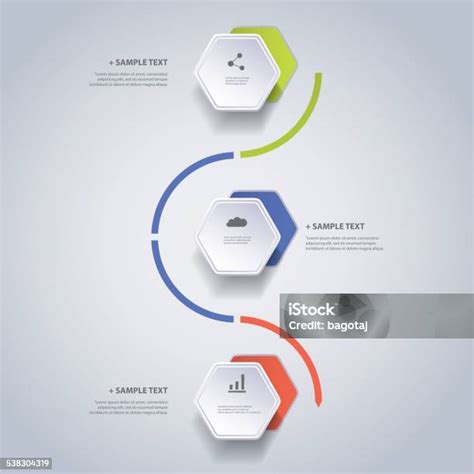인포그래픽 컨셉입니다흐름표 차트별 디자인식회사연혁 Hexagons 벡터에 대한 스톡 벡터 아트 및 기타 이미지 벡터 재정 보고서 책자 Istock
