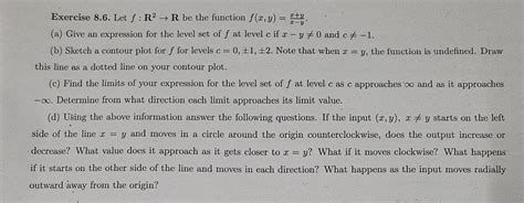 Solved Exercise 8 6 Let F R2R Be The Function Chegg Com