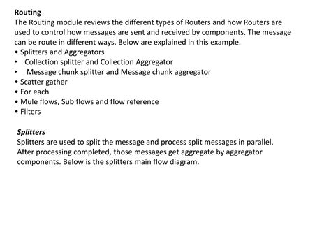 Routing In Mule Pptx Programming Languages Computing