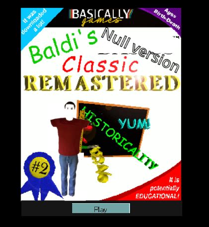 Baldi S Null Version Prerelease By Maksiu I