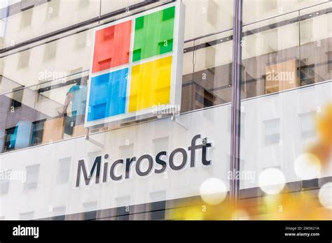 New York Usa May 15 2019 Microsoft Store In Manhattan Microsoft Is Worlds Largest
