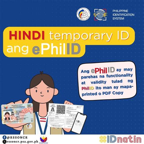 Ephilid Temporary Id Ephilid Philid Valid Id Ang Ephilid Ay May Parehong Validity At