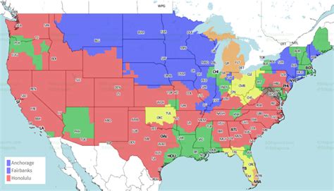 2018 Nfl Distribution Map Games Youll See During The Steelers Bye
