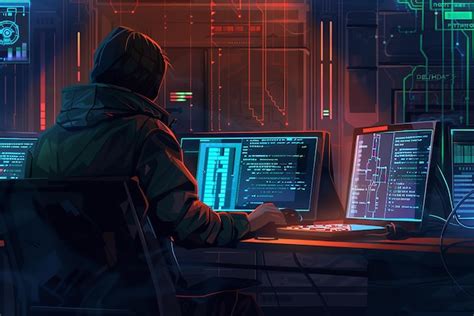 Ethical Hacker Performing Penetration Testing Premium Ai Generated Image