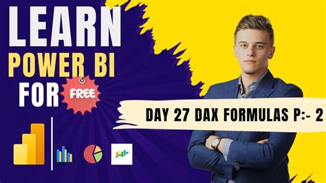 Learn Power Bi From Scratch Part 27 Dax Formulas Part 2 Powerbi Powerquery Youtube