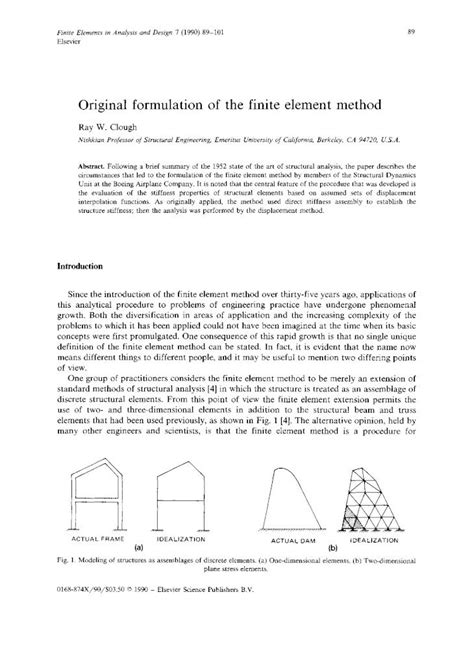 Pdf Original Formulation Of The Finite Element Method Dokumen Tips