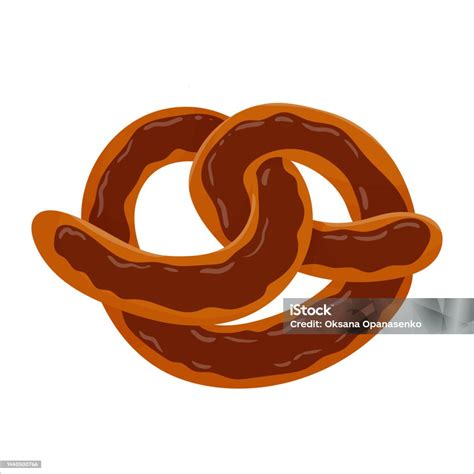 프레첼 초승달 버터 생과자 과자 아침 식사를위한 롤빵 빵집 흰색 배경에 벡터 그림입니다 건강한 식생활에 대한 스톡 벡터 아트 및 기타 이미지 Istock