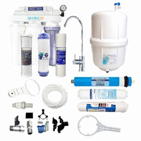 Stage Reverse Osmosis System Water Filter Deluxe With Bio Activated Carbon