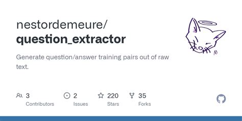 Github Nestordemeurequestionextractor Generate Questionanswer Training Pairs Out Of Raw Text