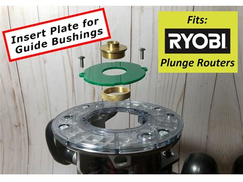Guide Bushing Insert Plate For Ryobi Plunge Router Use To Trace