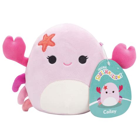 Squishmallows 5 Cailey The Crab Officially Licensed Kellytoy Plush