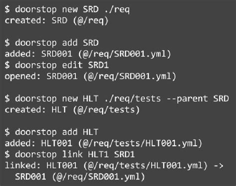 Doorstop Command Line Interface Download Scientific Diagram
