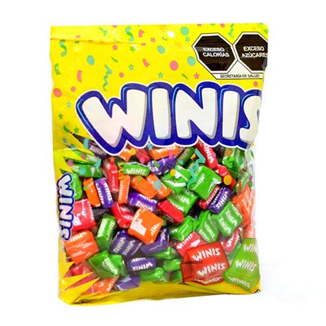 Caramelo Suave Sabor A Cereza Limón Uva Y Naranja Winis Cuadreta
