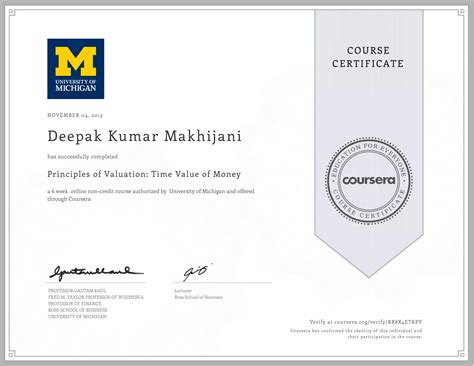 Coursera Timevalueofmoney 2015 1 Ppt