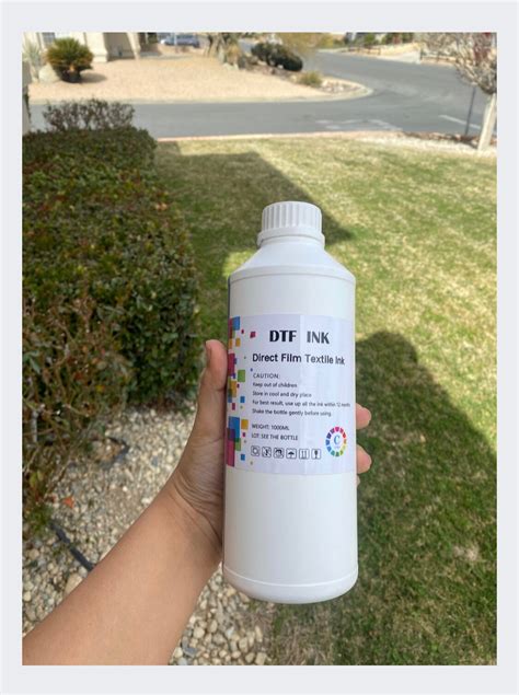 Dtf Ink Cmyk And White Okai Brand 1000 Ml Cyan Magenta Yellow And Black Etsy