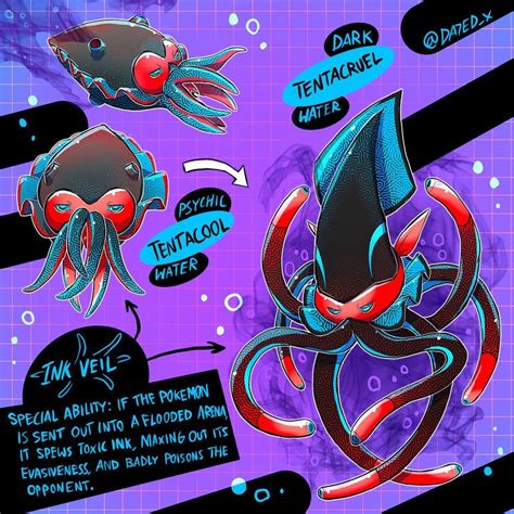 Cain On Instagram Tentacool And Tentacruel The Ink Make Pokémon Tentacool Are Named So Due