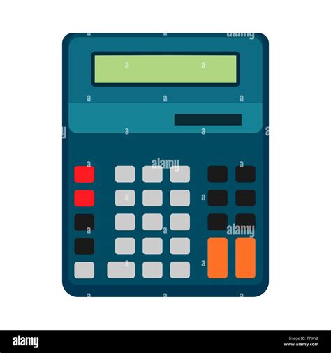 Calculator Business Vector Illustration Icon Design Isolated Button Display Sign Finance