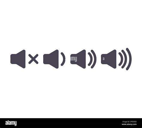 Speaker Icon Set Sound Volume Set Of Icons Lloudspeaker Icon Vector