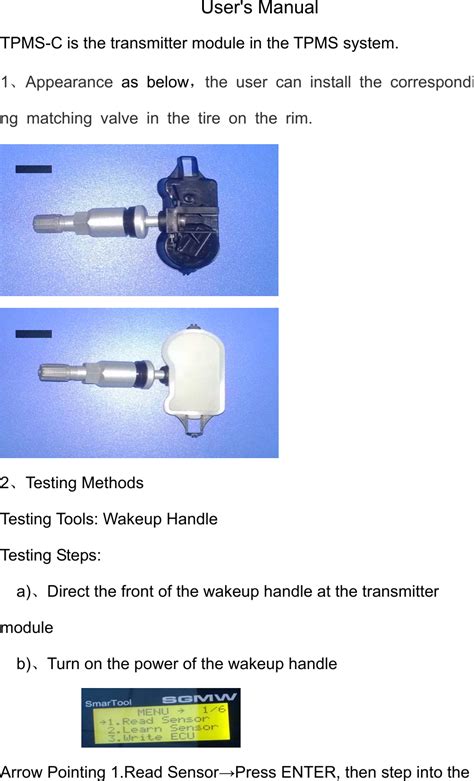 Baolong Automotive Tpmsc Tpms Sensor User Manual Qytpms C