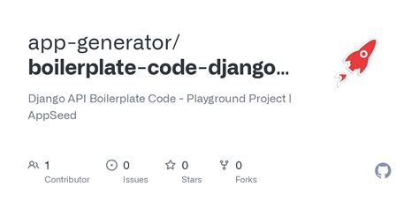 Github App Generatorboilerplate Code Django Api Django Api