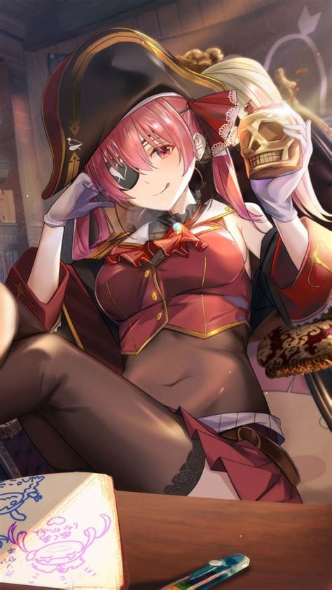 Houshou Marine Drawing Mobile Live Wallpaper