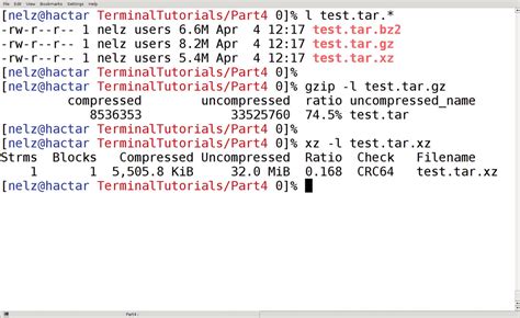 Compression Types How To Archive Files With Tar In The Linux Terminal Page 2 Techradar