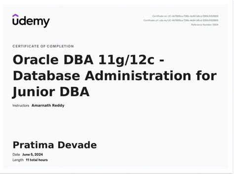 Pratima Devade On Linkedin Oracledba Databaseadministration Continuouslearning Itcareer