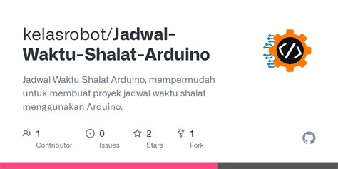 Github Kelasrobotjadwal Waktu Shalat Arduino Jadwal Waktu Shalat Arduino Mempermudah Untuk