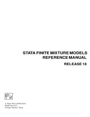 Fillable Online Finite Mixture Models Reference Manual Fax Email Print PdfFiller