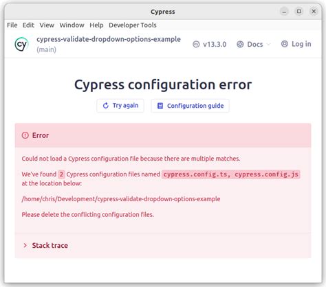 How I Fixed Weve Found 2 Cypress Configuration Files Named Nfigts Nfig