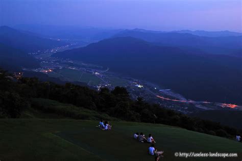 獅子吼高原の夜景情報石川県白山市 使い道のない風景
